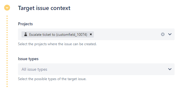 Copy an issue to another project based on a custom field value