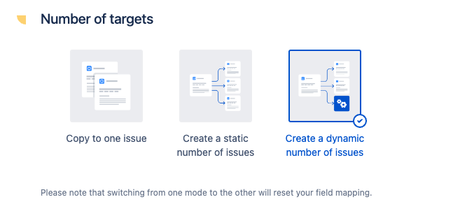 Create a dynamic number of Jira issues