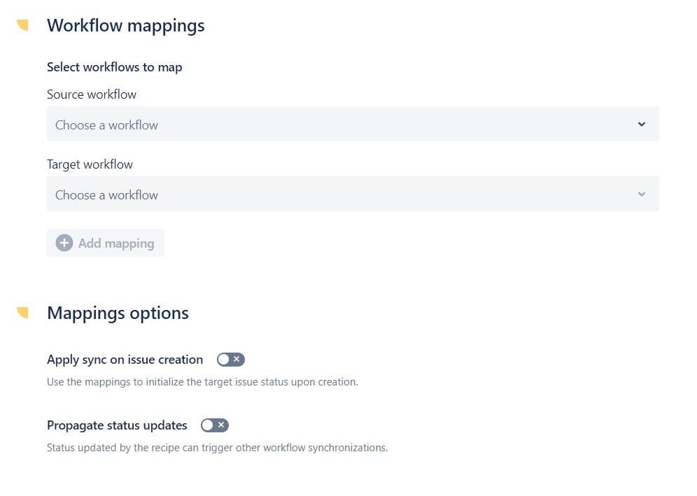 Workflows settings