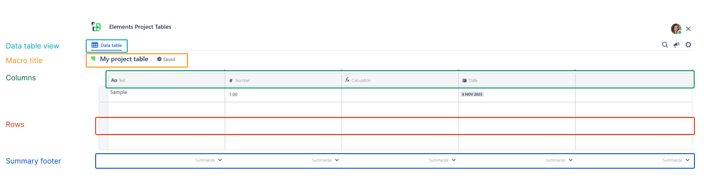 Introducing the Project Tables editor