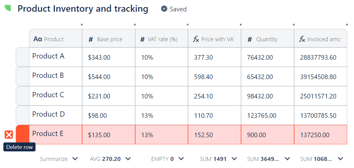 Introducing the Project Tables basic features