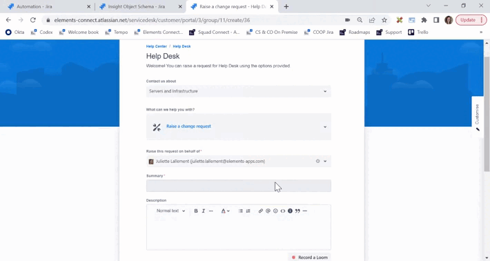Set Insight fields using Elements Connect and Automation