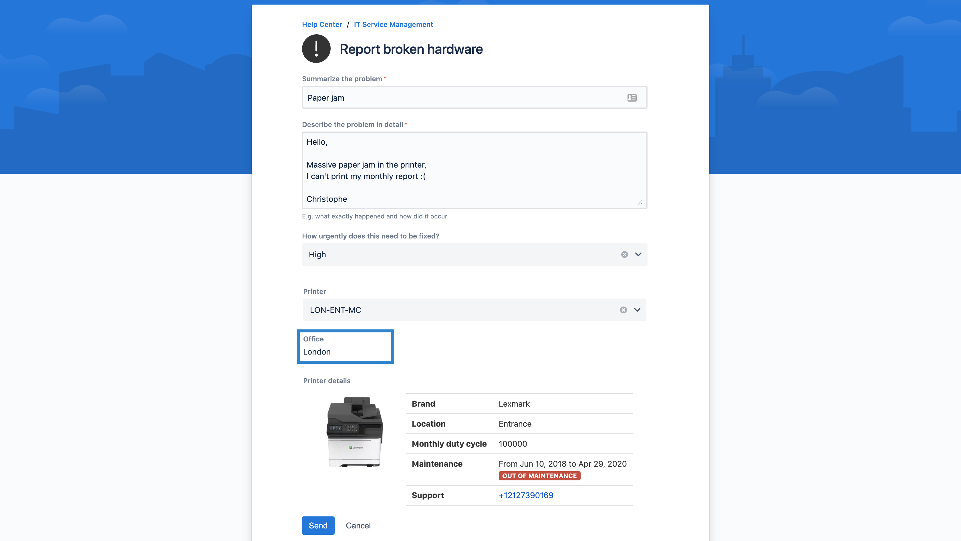 Using Connected items in Queues configuration