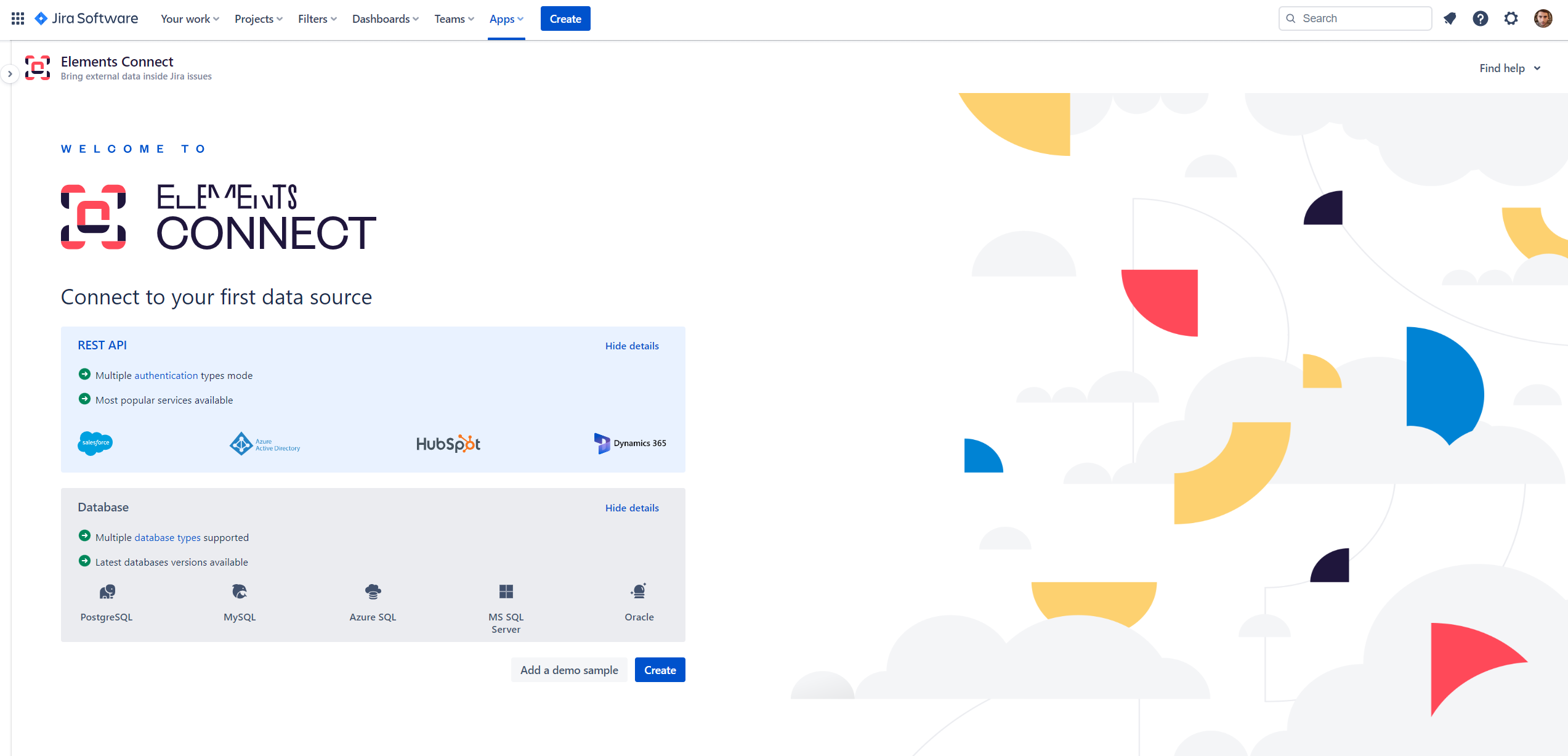 Data sources configuration
