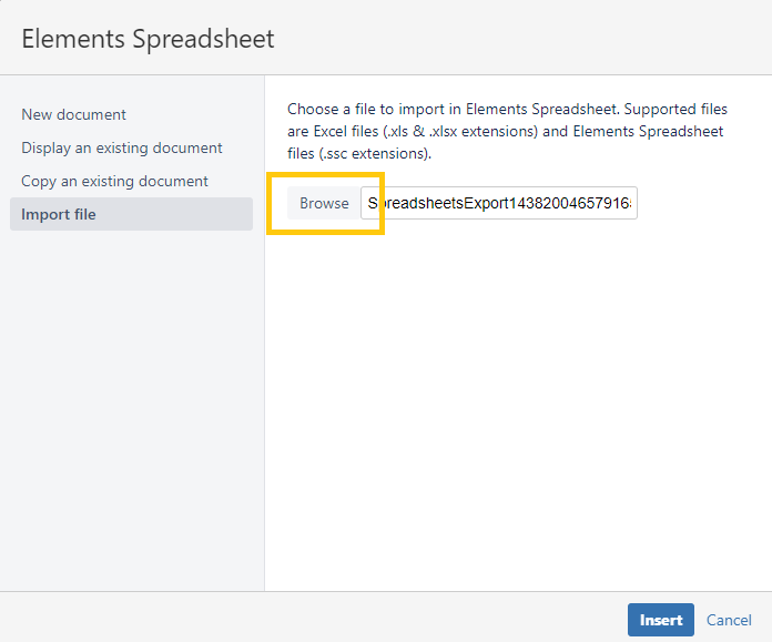 Import / Export to Excel