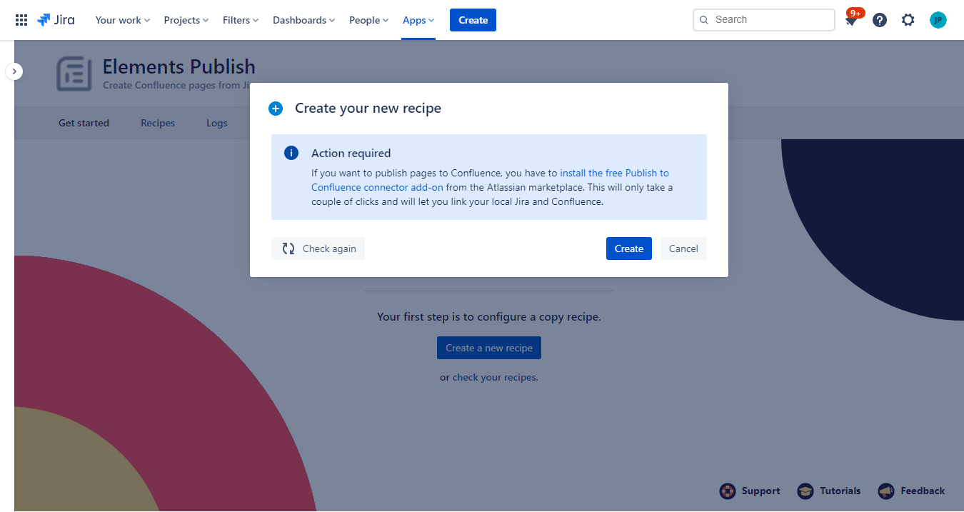 Create and activate a recipe