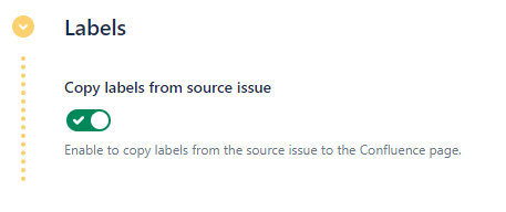 Add labels to Confluence pages created from Jira