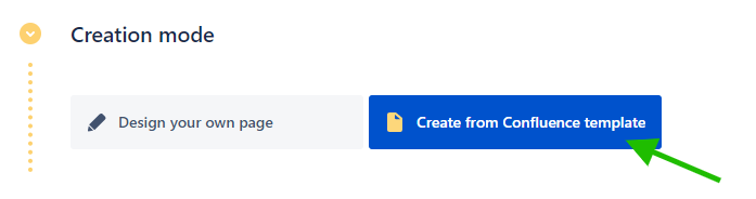 Use a Confluence template from Jira