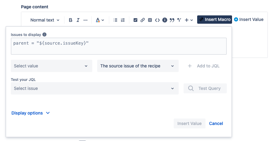 Insert a dynamic list of Jira Issues into a Confluence page