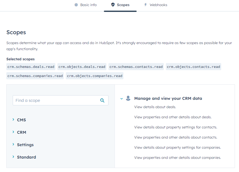 Configure HubSpot as a datasource