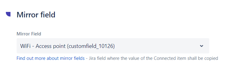 Mirror data in custom fields